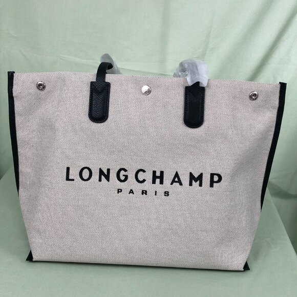 Longchamp | Bags | New Longchamp Essential Toile Large Canvas Tote Bag ...